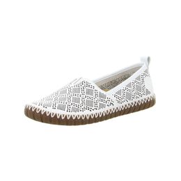 Rieker Moccasins 'Slipper Damen M2851-80 Textil & Kunststoff (Synthetik) in wei&szlig;' female size 36 White