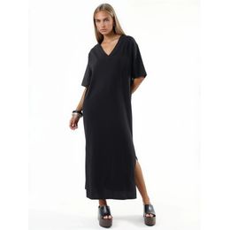 Busem Midi Kleid Damen Gr&ouml;&szlig;e 38 schwarz Sommerkleid