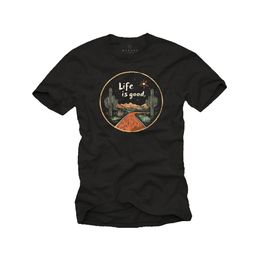 MAKAYA Shirt 'Life-is-good' male size XXXL Black