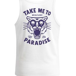 Neverless Shirt 'Paradise tiger' Herren Gr&ouml;&szlig;e XL wei&szlig;
