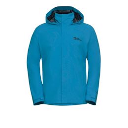 Jack Wolfskin Outdoorjacke Herren Gr&ouml;&szlig;e L royalblau / schwarz