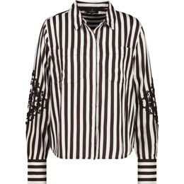 monari Bluse Damen Gr&ouml;&szlig;e L schoko / schwarz / wei&szlig;