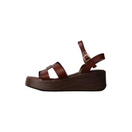 Super Mode Sandale 'Hohe Riemchensandalen von R and BE' Damen Gr&ouml;&szlig;e 38 braun