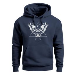 Neverless Sweatshirt 'Eule' male size S Navy