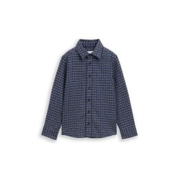 Tom Tailor Hemd Jungen Gr&ouml;&szlig;e 104/116 violettblau / schwarz / wei&szlig;