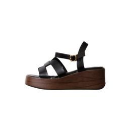 Super Mode Sandals 'Hohe Riemchensandalen von R and BE' female size 38 Black