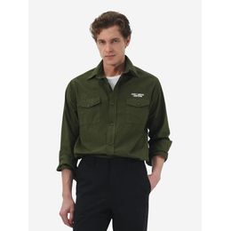 Giesto Button Up Shirt male size S Olive