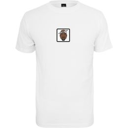 MT Men T-Shirt 'LA Sketch' Herren Gr&ouml;&szlig;e M braun / gelb / schwarz / wei&szlig;