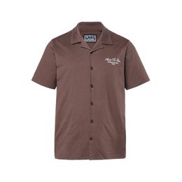 STHUGE Button Up Shirt male size 7XL Dark brown