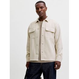 Jack & Jones JACK & JONES Button Up Shirt 'JJEREGENT' male size L Light beige