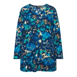 Ulla Popken Tunika Damen Gr&ouml;&szlig;e XXXL/4XL enzian / mischfarben