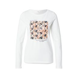s.Oliver Shirt female size L Light beige / Grey / Orange / Black