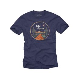 MAKAYA Shirt 'Life-is-good' male size 4XL Blue