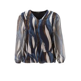 Aniston Bluse Damen Gr&ouml;&szlig;e 6XL hellbeige / marine / saphir / braun