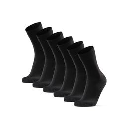 Danish Endurance Socken 'Bamboo Crew' Damen Gr&ouml;&szlig;e 43/47 grau / schwarz