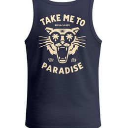 Neverless Shirt 'Paradise tiger' male size S Navy
