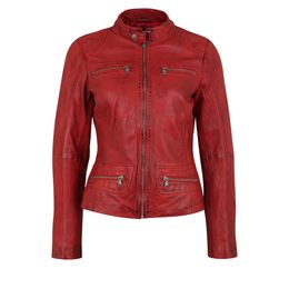7eleven Lederjacke Damen Gr&ouml;&szlig;e 5XL rot Sommerjacke