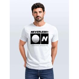 Neverless Shirt 'Sunset Sport Logo' male size XS White
