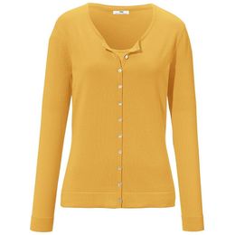 Peter Hahn - Twinset aus 100% SUPIMA -Baumwolle, gelb, Gr. 46 / L - Baumwolle