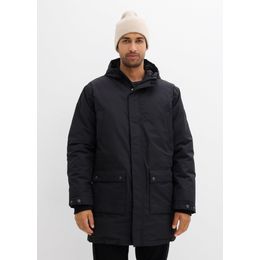bonprix Wasserdichter Funktionsparka mit Echtdaunen, schwarz, Gr.50, Modischer Thermo Parka. Der Parka wurde mit recycelten Daunen produziert und ist von innen gesteppt. Zu dem besitzt der Parka diverse Funktionen., aus Daunen