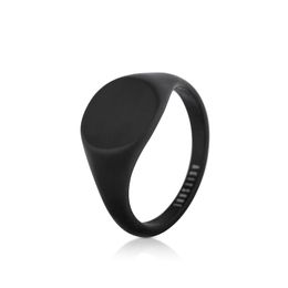 Akitsune Ring 'Parvus Signet' Herren Gr&ouml;&szlig;e 65 schwarz