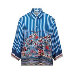 St. Emile - Bluse mit 3/4-Arm, blau, Gr. 42 / M