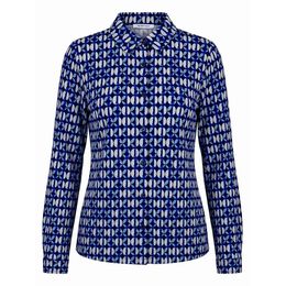 Peter Hahn - Jersey-Bluse, blau, Gr. 46 / L