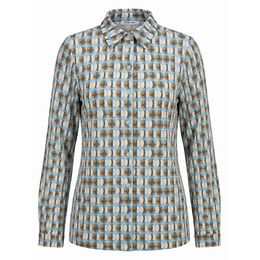 Peter Hahn - Jersey-Bluse, blau, Gr. 44 / L