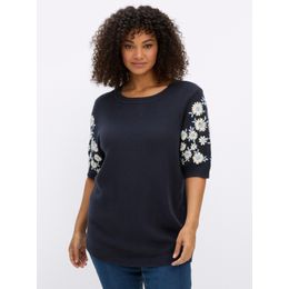 sheego Kurzarmpullover