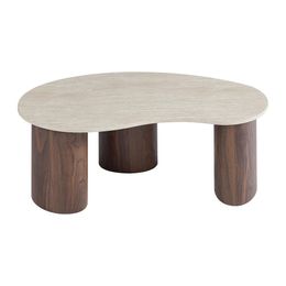 Vente-Unique Couchtisch, Natur, Beige, Holz, Organisch, 120x45x60 cm, Wohnzimmer, Wohnzimmertische, Couchtische