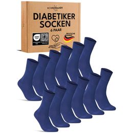 sockenkauf24 Socks 'Diabetiker Socken' female size 43/46 Navy