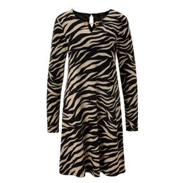 Aniston Casual Kleid Damen Gr&ouml;&szlig;e 38 beige / schwarz Sommerkleid