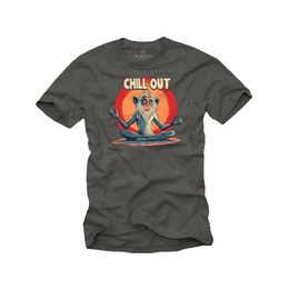 MAKAYA Shirt 'Ruf Chill' male size XXL Grey