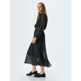 KOTON Kleid Damen Gr&ouml;&szlig;e 50 schwarz / wei&szlig; Sommerkleid