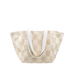 Capelli New York Shopper 'Tasche aus Papierstroh' Damen Gr&ouml;&szlig;e B: 33 cm x H: 32 cm x T: 16 cm beige