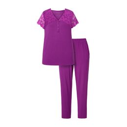 Ulla Popken Pyjama Damen Gr&ouml;&szlig;e XL/XXL lila Sommerkleid
