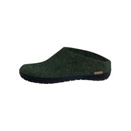 glerups Slippers 'Naturkautschuksohle Schwarz' female size 38 Green