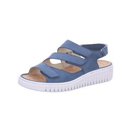Waldl&auml;ufer WALDL&Auml;UFER Sandals 'Sandalette Damen 955003-191 263 Echtleder in blau' female size 42 Blue