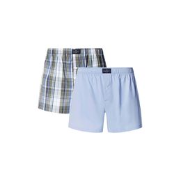 Hackett London Boxershorts Herren Gr&ouml;&szlig;e XL pastellblau / tanne / wei&szlig;