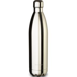 ECHTWERK Isolierflasche "Shiny", 1.000ml, silber, Trinkflaschen, Trinkflasche, Klavierlackoptik, aus hochwertigem Edelstahl, BPA-Frei