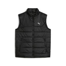 Puma Kinder Steppweste "ESS PADDED VEST", schwarz, Gr. 152, unifarben, Taft, Obermaterial: 100% Polyester, Westen, aus Polyester, mit Rei&szlig;verschluss,