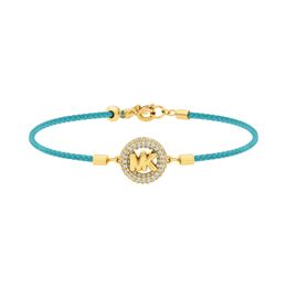 Michael Kors Damen Armband "Schmuck Geschenk Metall Kordel Nylon Armschmuck Premium", 19,5cm, Metall Nylon, blau, Metall, Nylon, Armb&auml;nder, mit