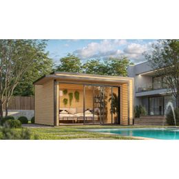 Gartenhaus Weka, braun, Massivholz, Gartenh&auml;user, "Amberley", verschiedene Farben