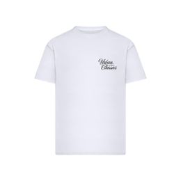 Urban Classics Herren T-Shirt "Urban Classics Urban Classics Flow Script Logo Loose Tee", wei&szlig;, Gr. L, bedruckt, 100% Baumwolle, Shirts