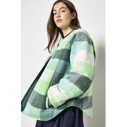 Apricot Reversible Check Fleece Quilted Jacket ' ' Damen Gr&ouml;&szlig;e M gr&uuml;n Sommerjacke