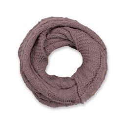 Stylebreaker Schlauchschal 'Strick Loop mit Karomuster' Damen Gr&ouml;&szlig;e One Size mauve