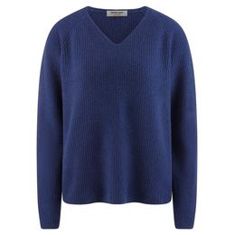 Peter Hahn - V-Pullover aus 100% Kaschmir, blau, Gr. 46 / L - Kaschmir