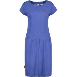 alife and kickin ALIFE & KICKIN Damen Jerseykleid "Damen ShannaAK Sommerkleid, Kleid", blau, Gr. XS, 60% Baumwolle, 40% Polyester, Kleider