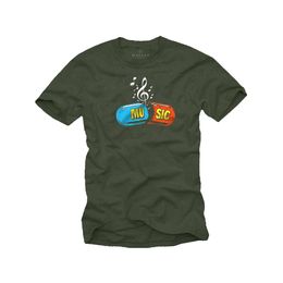 Makaya Shirt 'Music Pill' Herren Gr&ouml;&szlig;e XXXL schwarz