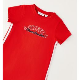 sarabanda M&auml;dchen Sommerkleid "BABY GIRL LAY DRESS", rot, Gr. 104, 95% Baumwolle, 5% Elasthan, Kleider